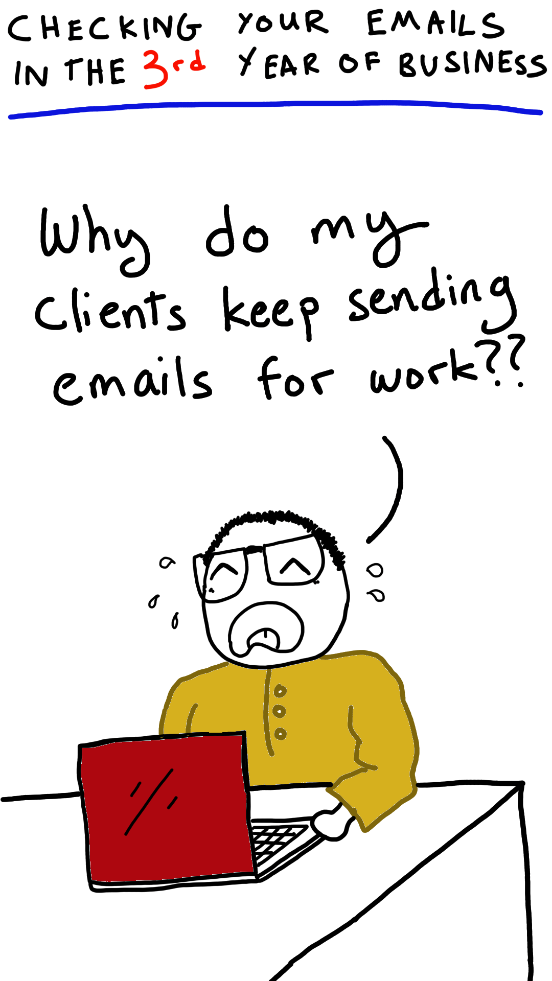 Comic: Email anxiety - The Comic Accountant